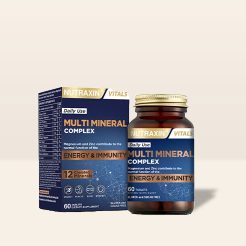 Nutraxin Multi Mineral Complex Food Supplement 60 Tablets – Evla