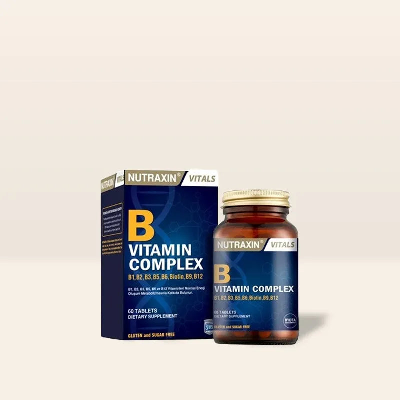 Nutraxin Vitamin B Complex 60 Herbal Capsules – Evla