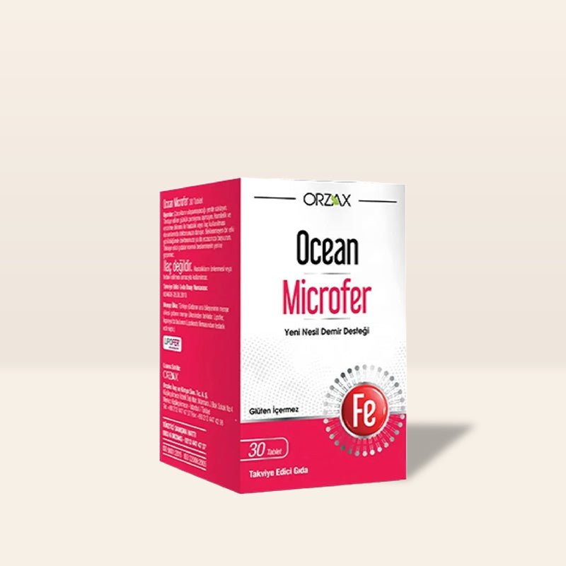 Orzax Ocean Microfer Iron Mineral Containing Supplementary Food 30 Tab – Evla