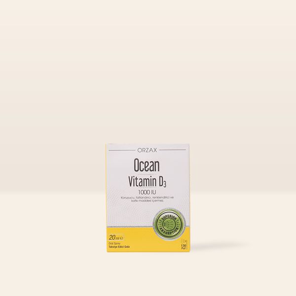 Ocean Vitamin D3 1000 IU 20 ml Spray – Evla