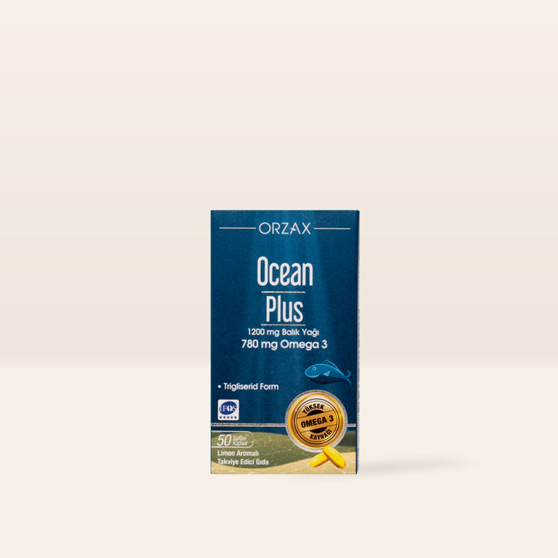 Orzax Ocean Plus 1200 mg 50 Kapsül Balık Yağı – Evla