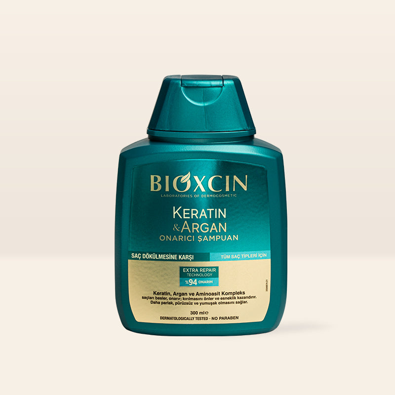 Bioxcin Keratin ve Argan Onarıcı Şampuan 300 ml – Evla